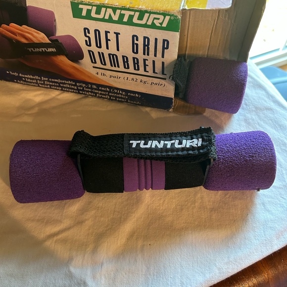 Other | Vintage Tunturi Purple Weights 3pbs Each Velcro Strap Hand ...
